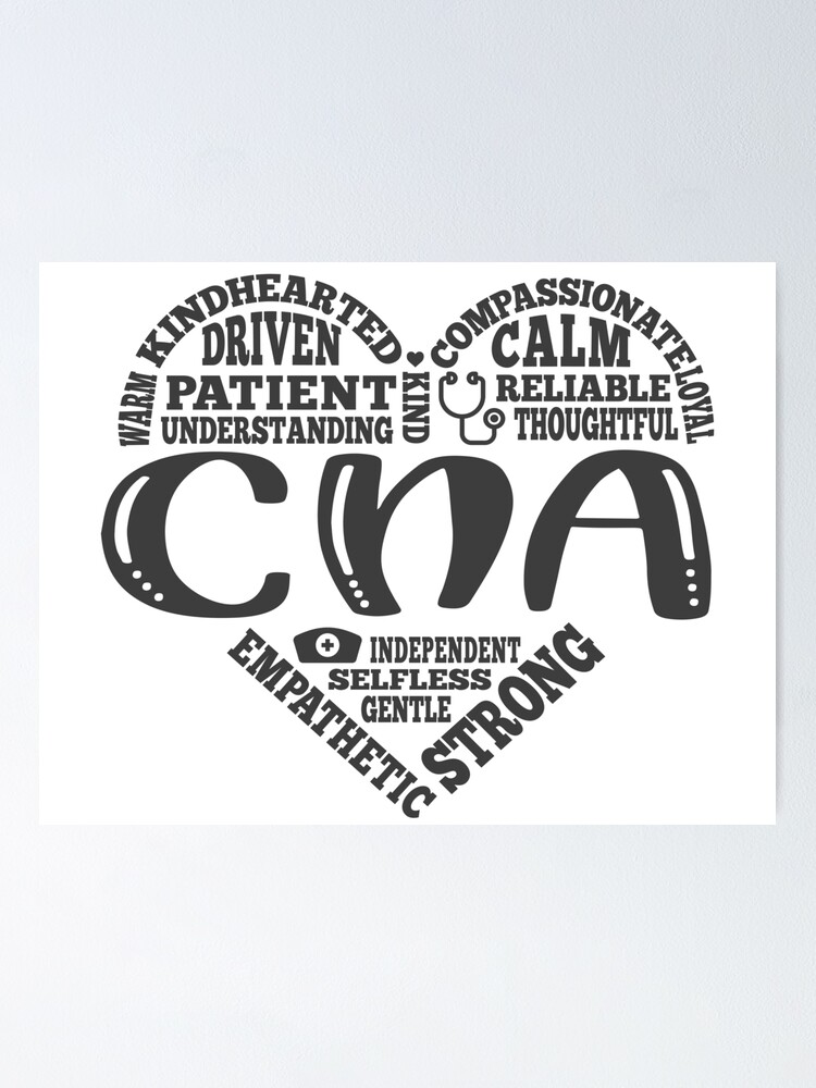"CNA, CNA nurse appreciation, Subway art" Poster by brackerdesign ...