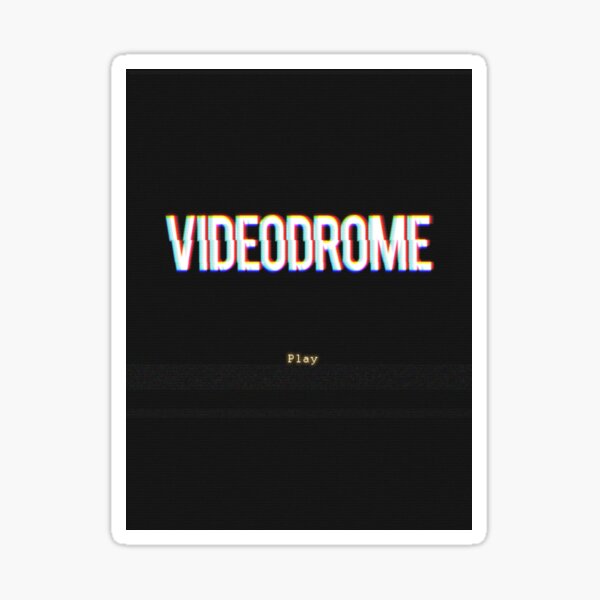 "Videodrome VHS Title Screen" Sticker for Sale by UrielG | Redbubble