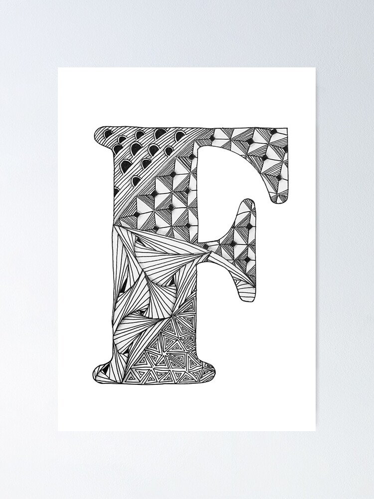 "Big Block Letter F" Poster for Sale by mikilevran | Redbubble