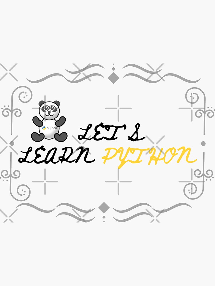 Pandas For Programming Python Pandas Sticker By Bubbles4all Redbubble