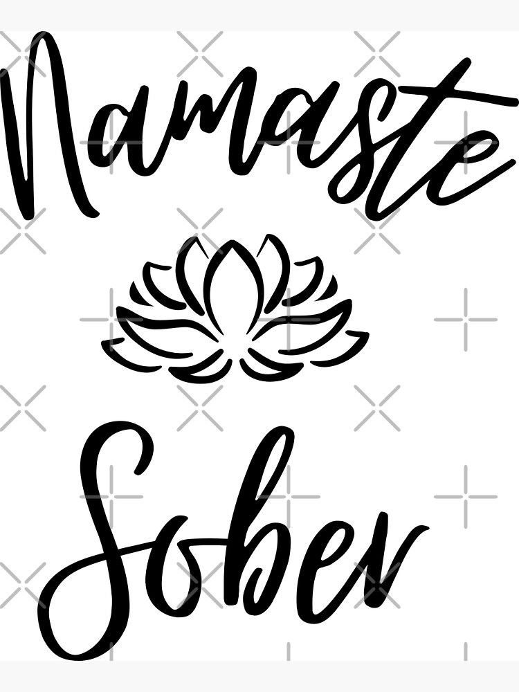"Namaste Sober Gear" Magnet for Sale by Tuesday Robbins | Redbubble
