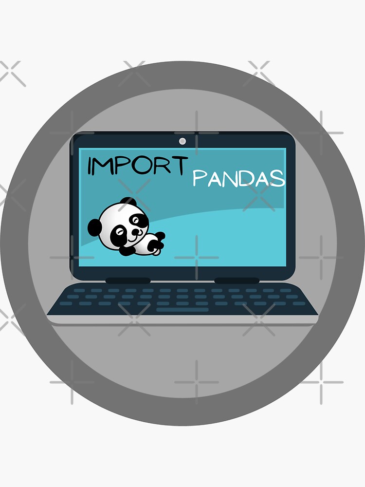Pandas For Programming Python Pandas Sticker For Sale By