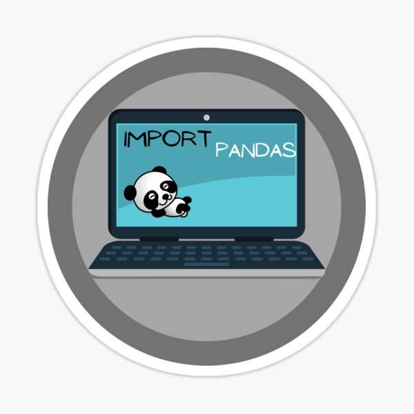 Pandas For Programming Python Pandas Sticker For Sale By