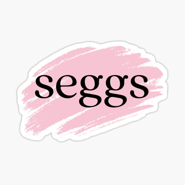 "Seggs design" Sticker for Sale by LukjanovArt | Redbubble