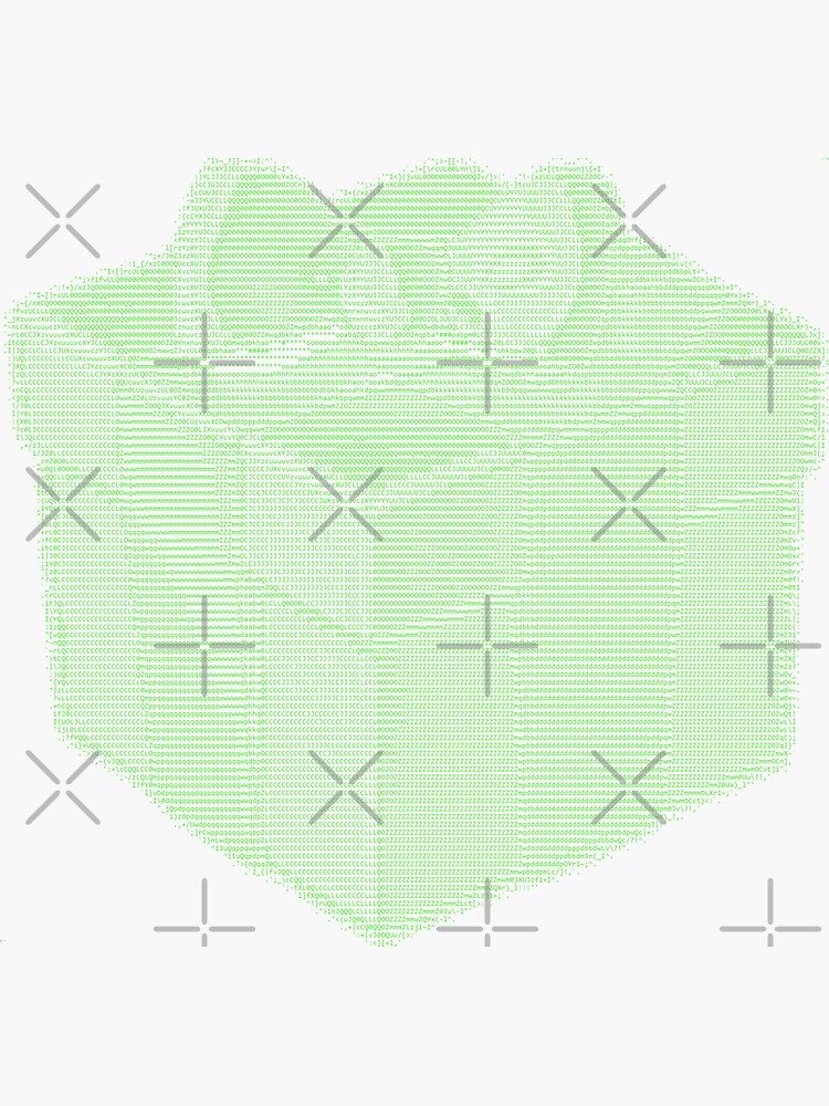 "Gift Ascii Art" Sticker for Sale by typo-n-quotes | Redbubble