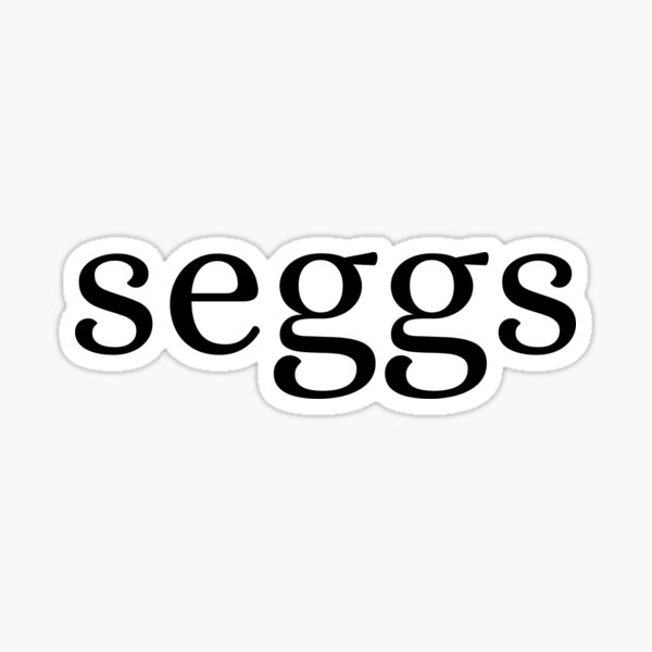 "Seggs design" Sticker for Sale by LukjanovArt | Redbubble