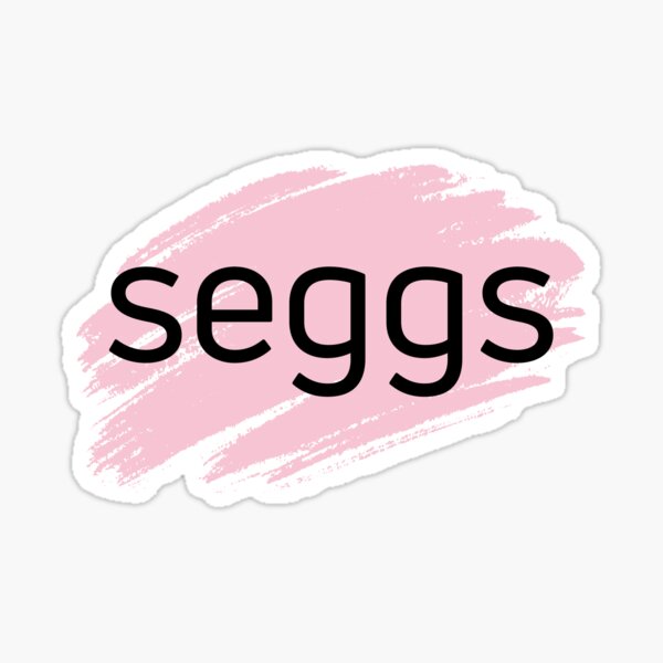"Seggs design" Sticker for Sale by LukjanovArt | Redbubble