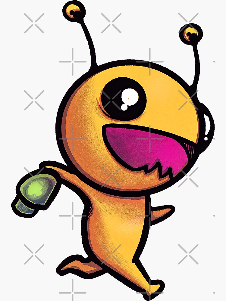 " Alien Hominid" Sticker for Sale by segathi | Redbubble