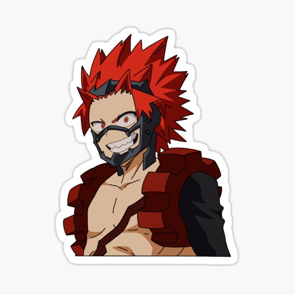 "Red riot(kirishima)-MHA " Sticker for Sale by Og-kiddo | Redbubble