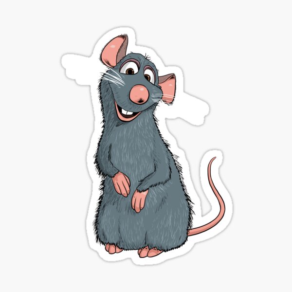"Remy from Ratatouille" Sticker for Sale by blacksnowcomics | Redbubble