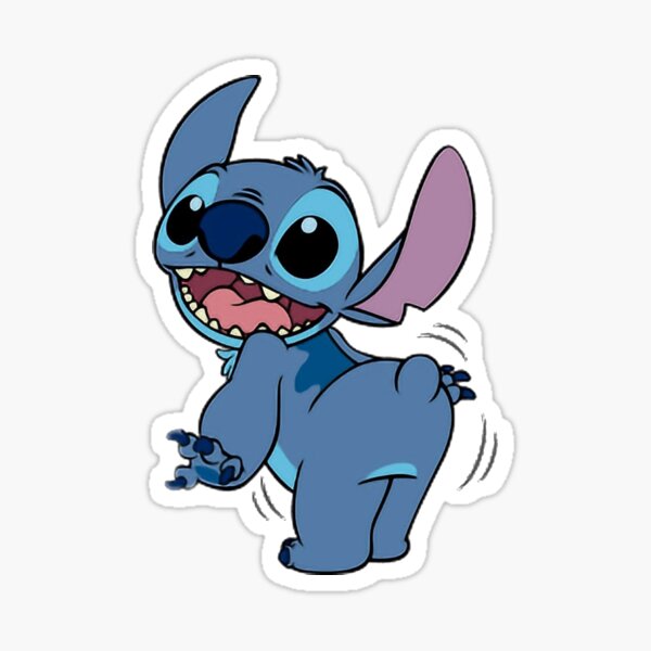 "Stitch twerking" Sticker for Sale by happy-the-red | Redbubble