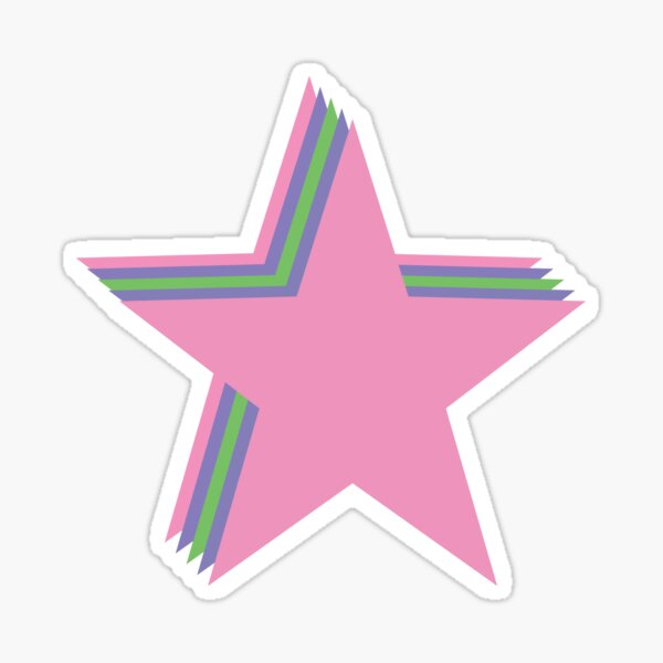 "Trigender Pride Star!" Sticker by LuluWild | Redbubble