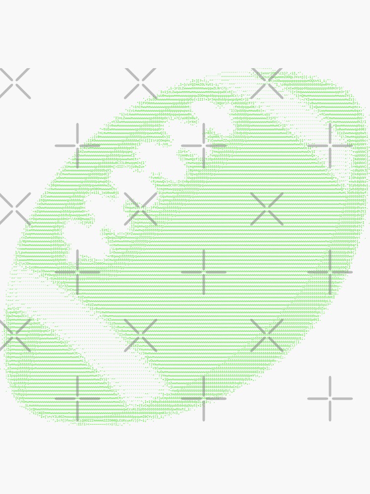 Pegatina «Arte Ascii de emoji de fútbol americano» de typo-n-quotes ...