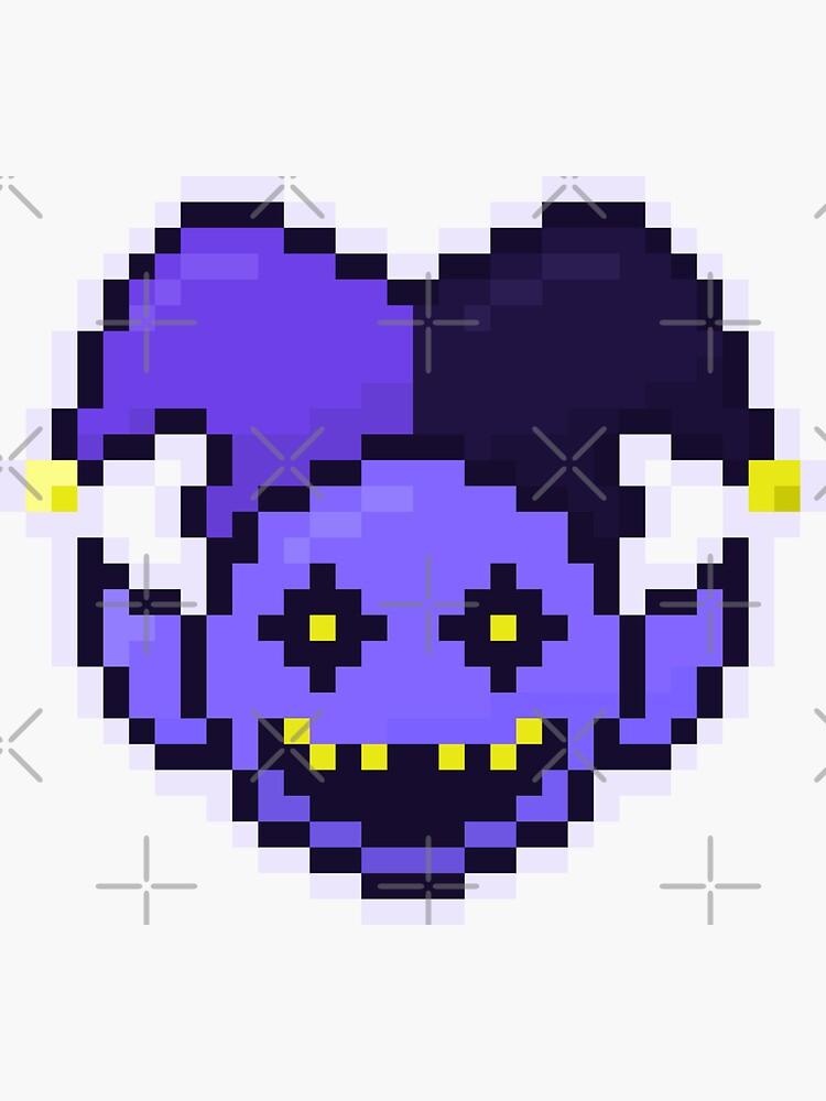 "Pixel Jevil Deltarune" Sticker for Sale by nullpoint | Redbubble