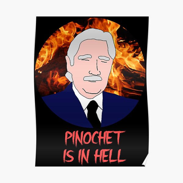 Póster «General Pinochet en el infierno de dibujos animados» de ...