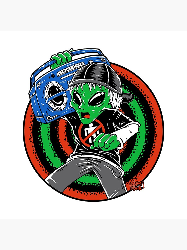 "Hip Hop Alien" Poster by flyingstroke | Redbubble