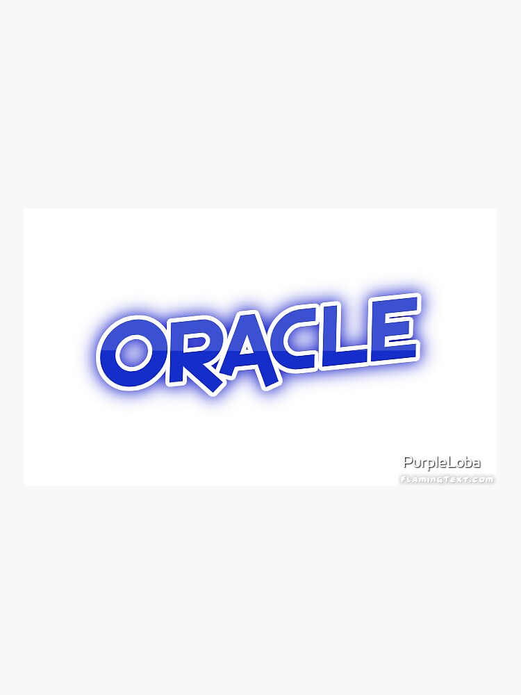 "Oracle Logo" Sticker by PurpleLoba | Redbubble