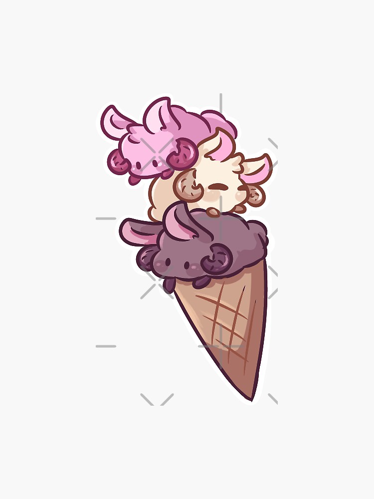 "Wybel Ice Cream" Sticker by gleeokenspiel | Redbubble
