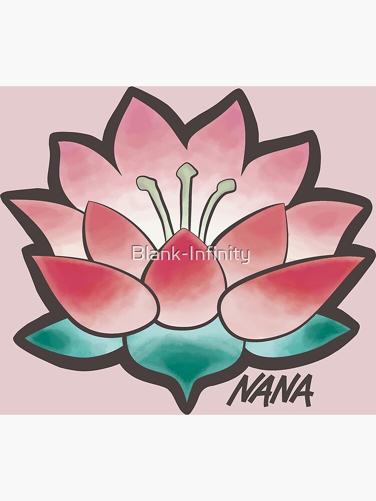 "NANA Ren Lotus Flower Tattoo" Poster for Sale by Blank-Infinity ...