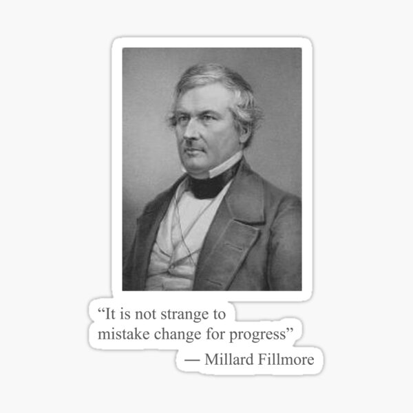 "Millard Fillmore" Sticker for Sale by Benjamin Augustine | Redbubble
