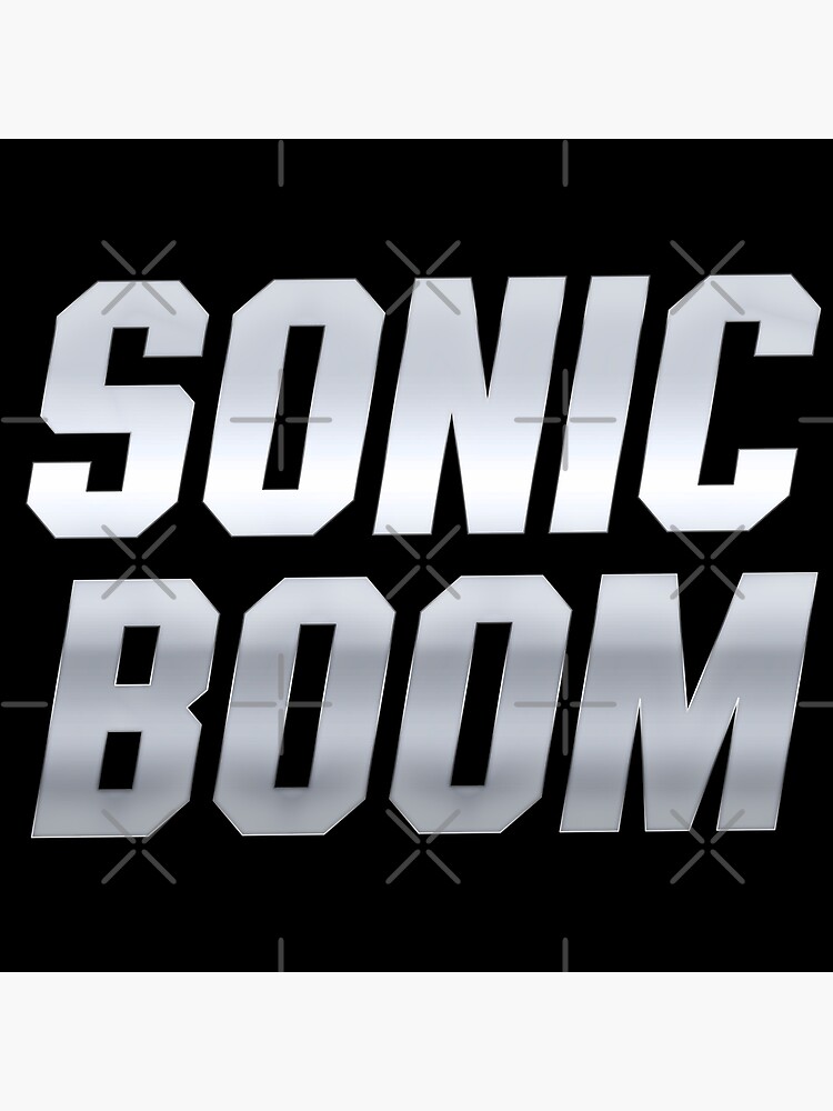 "Sonic Boom" Poster for Sale by joebarondesign | Redbubble