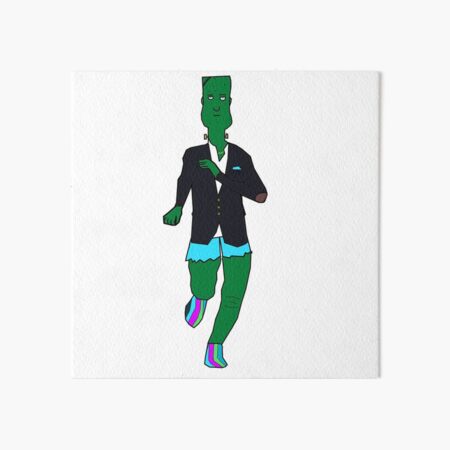 "Frankenstein running with shoes" Art Board Print by Floobr01 | Redbubble