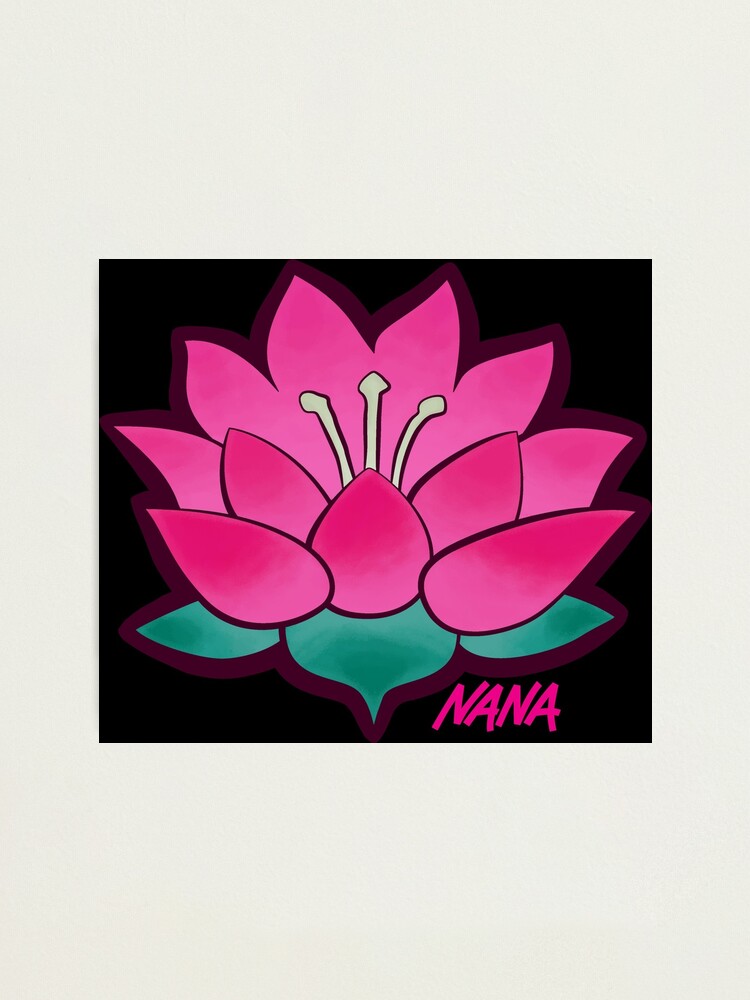 "NANA Ren Lotus Flower Tattoo" Photographic Print for Sale by Blank ...