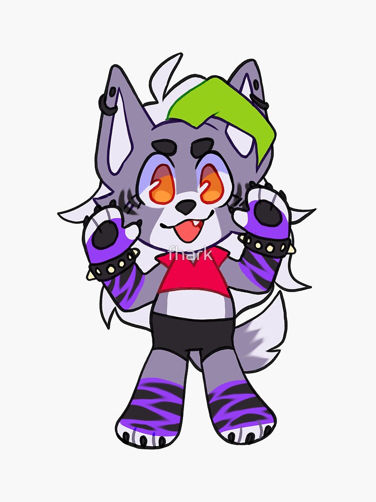 "roxanne wolf" Sticker for Sale by fhark | Redbubble