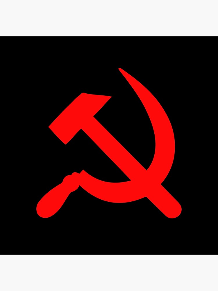 "Red Hammer & Sickle STICKER " Poster for Sale by MEDARTSTORE | Redbubble
