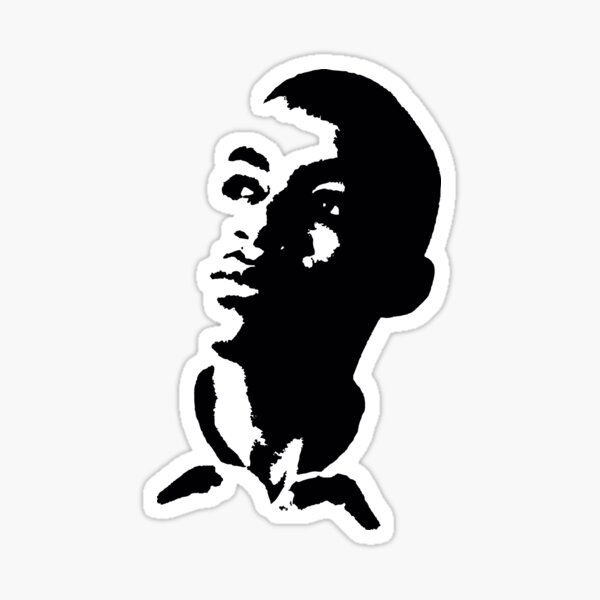 "my INFAMOUS FACE " Sticker for Sale by JEDBOOKS | Redbubble