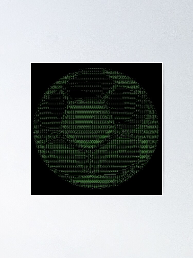 "Soccer Ball emoji Ascii Art" Poster for Sale by typo-n-quotes | Redbubble