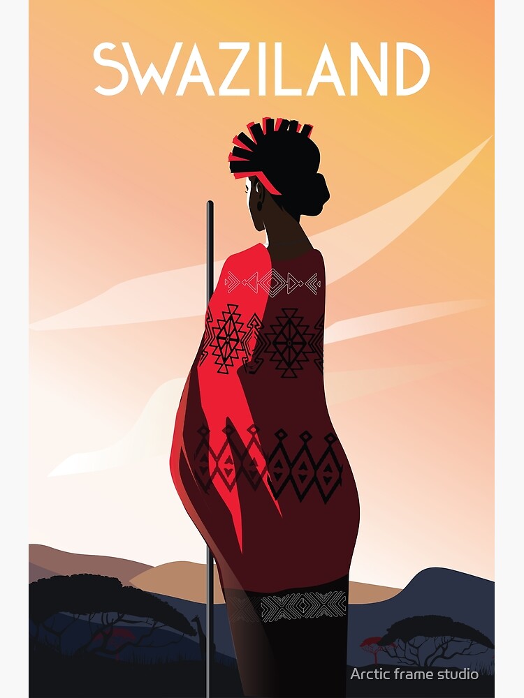 "Swaziland africa travel poster" Poster for Sale by Omar Escalante ...