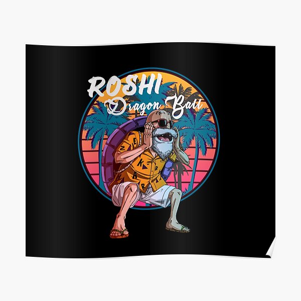 "master roshi dragon ball" Poster for Sale by aref54311 | Redbubble