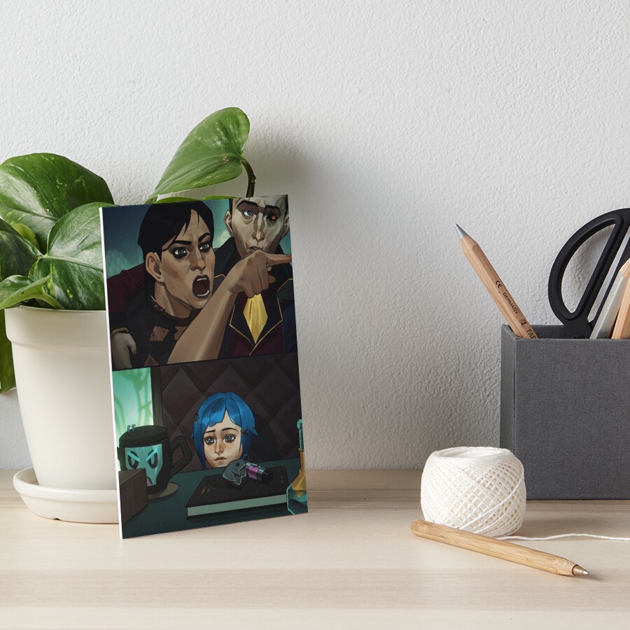 "Jinx and Silco meme" Art Board Print by Thiagodznn | Redbubble