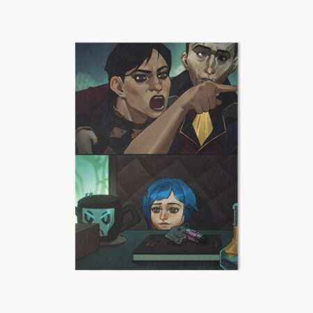"Jinx and Silco meme" Art Board Print by Thiagodznn | Redbubble