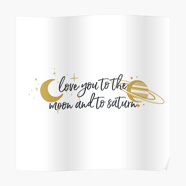 "Taylor Swift x Seven [moon & saturn]" Poster for Sale by saamcmrn ...