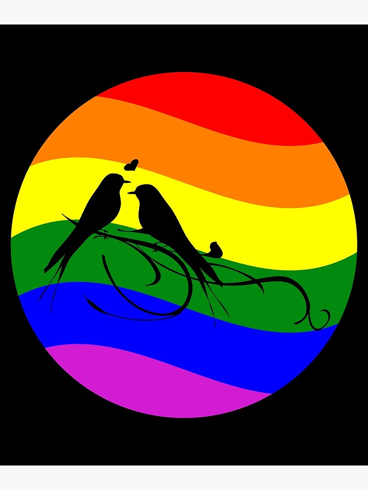 "LGBTQ PRIDE - Birds" Poster for Sale by Pride-Arts | Redbubble