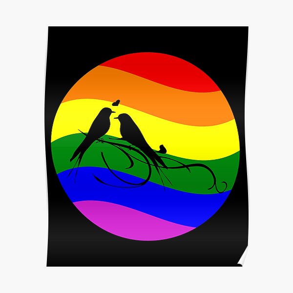 "LGBTQ PRIDE - Birds" Poster for Sale by Pride-Arts | Redbubble