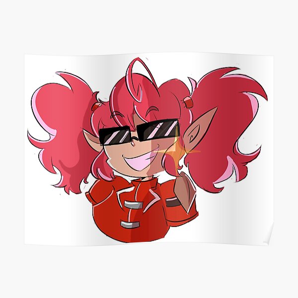 "Lea sticker! A Hironinja117 emote!" Poster for Sale by Magescauldron ...