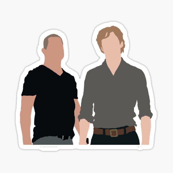 "MacGyver and Dalton" Sticker for Sale by SJBrooks | Redbubble