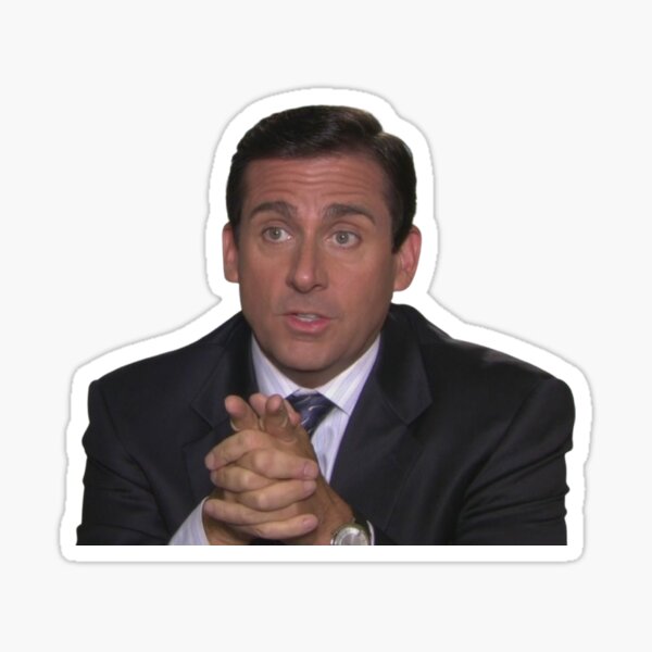 "Michael Scott - The Office" Sticker for Sale by saamcmrn | Redbubble