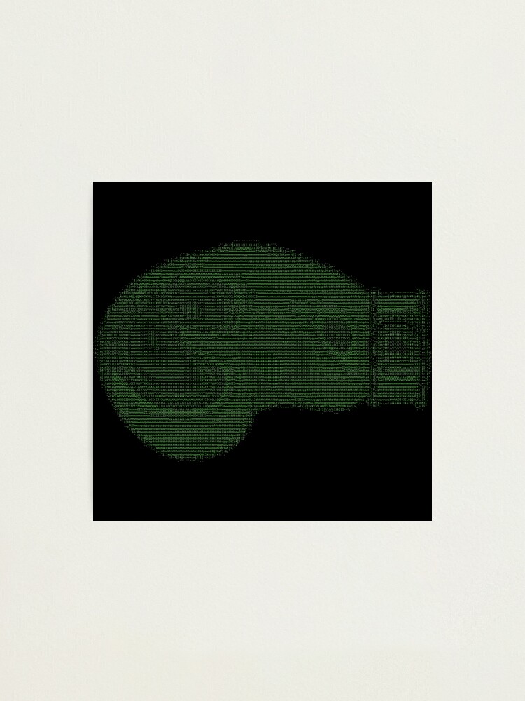 Lámina fotográfica «Guante de boxeo emoji Ascii Art» de typo-n-quotes ...
