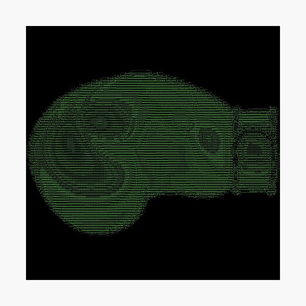 Lámina fotográfica «Guante de boxeo emoji Ascii Art» de typo-n-quotes ...