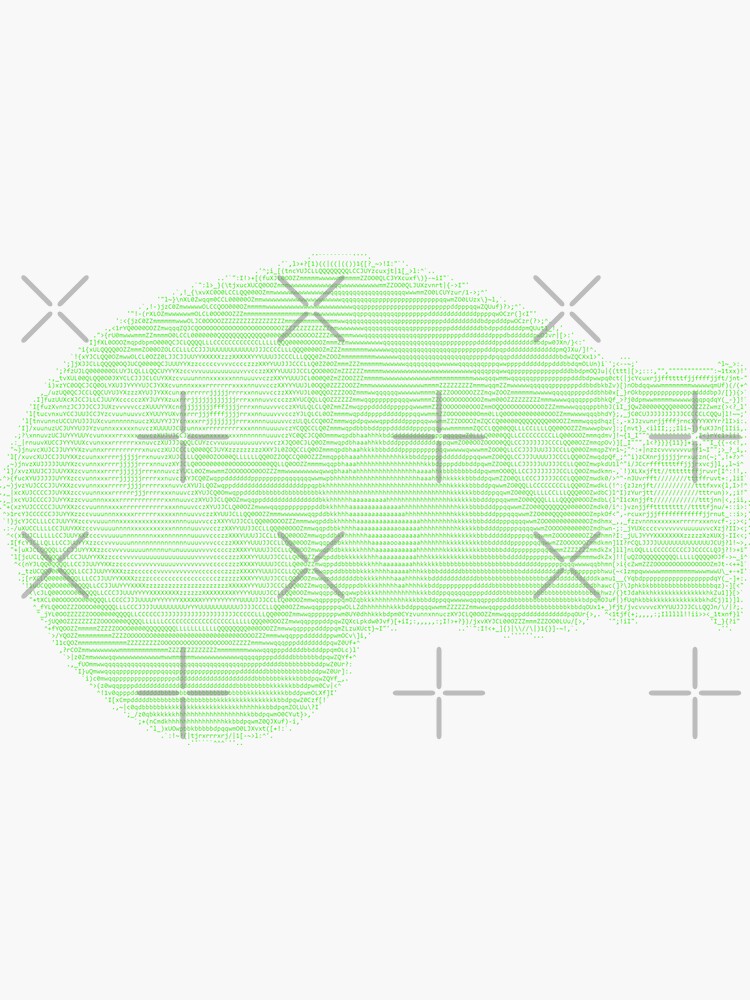 Pegatina «Guante de boxeo emoji Ascii Art» de typo-n-quotes | Redbubble