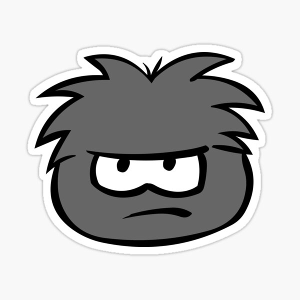 "black puffle" Sticker for Sale by ccmass2 | Redbubble