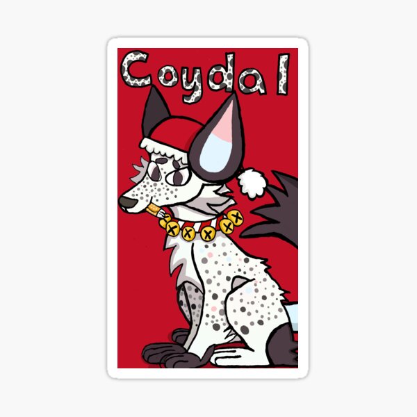 "Coydal" Sticker for Sale by CuteCoydog96 | Redbubble