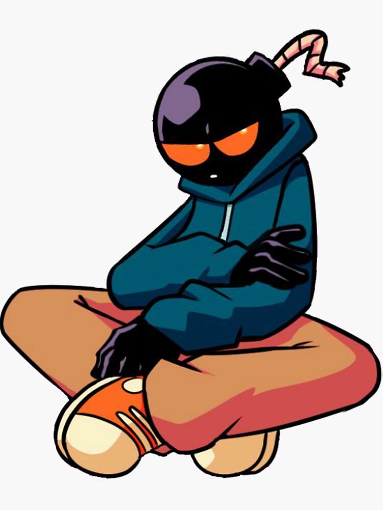 "Whitty FNF Sitting" Sticker for Sale by RocketG | Redbubble