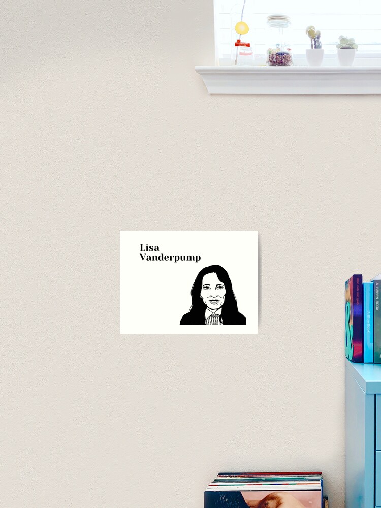 " Lisa Vanderpump Cartoon with Text" Art Print for Sale by Feelinjovani ...