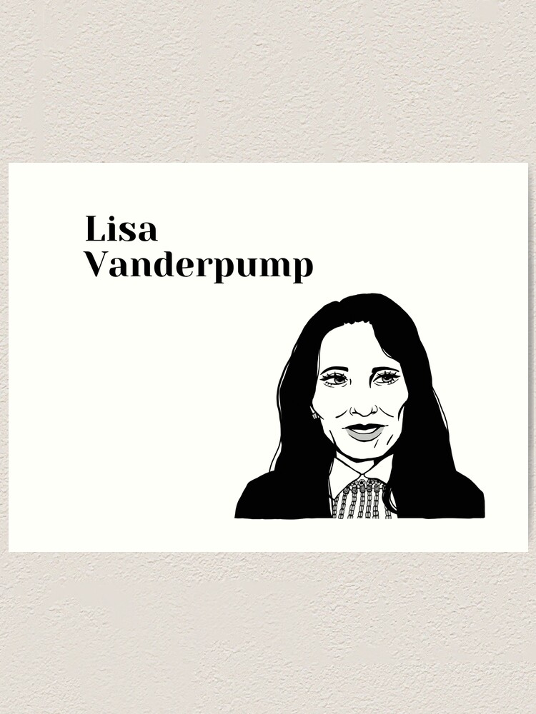 " Lisa Vanderpump Cartoon with Text" Art Print for Sale by Feelinjovani ...