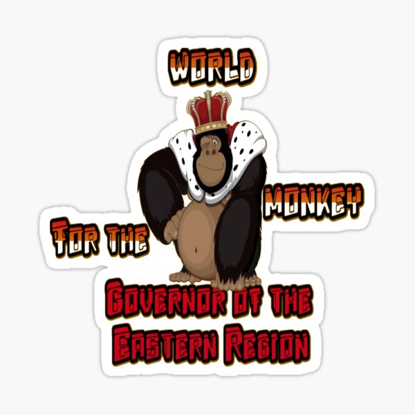 "Governor of the Eastern Region -For the monkey world- NFT 3D" Sticker ...